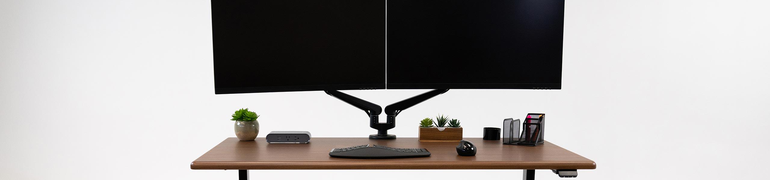 Dual Monitor Stand Desk Mounts & Arms | iMovR