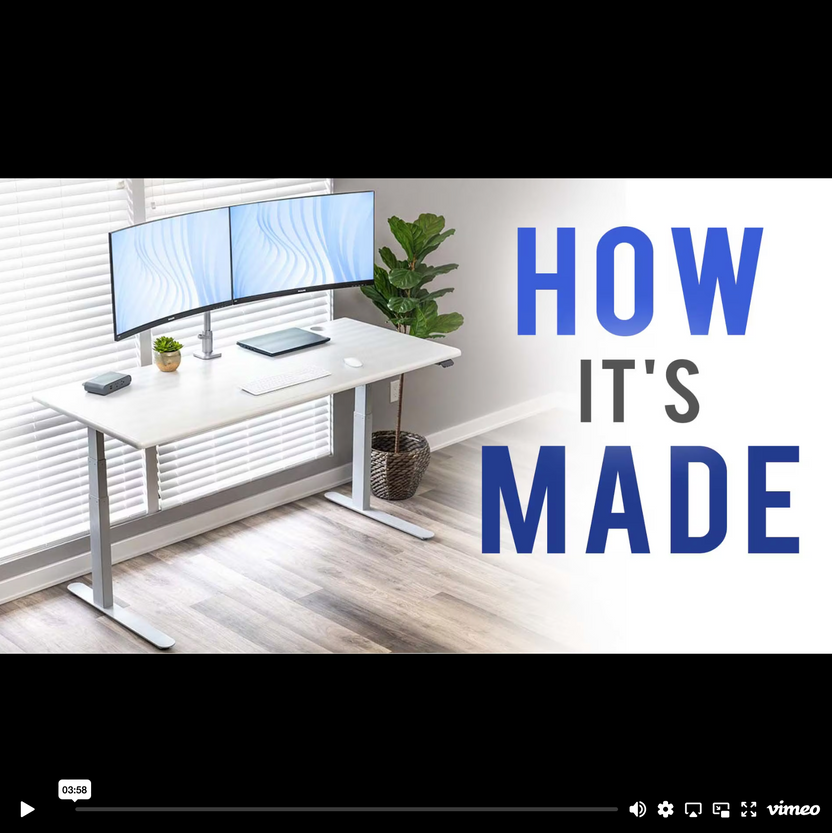 Q DESK | 4 Leg Modern Standing Desk Built For Home | iMovR