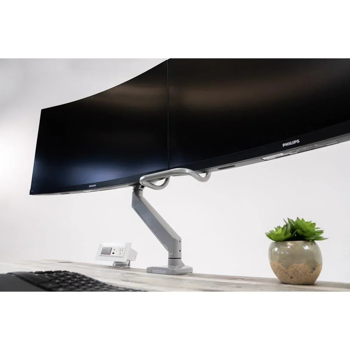 ZipView Unison Dual Monitor Arm with Handle | iMovR.com